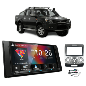 Car Stereo Upgrade for Ford Ranger 2006-2011 PJ, PK - Facia Silver ...