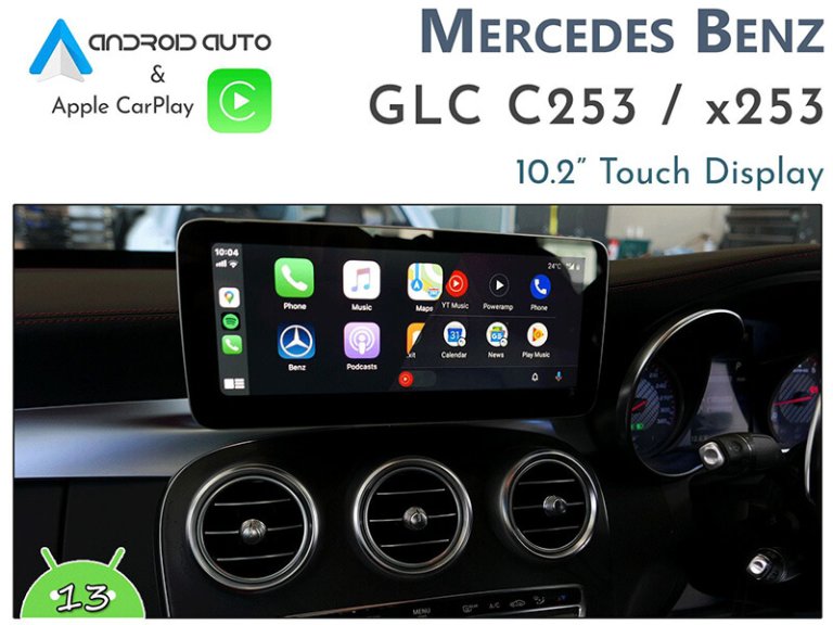 Mercedes Benz GLC C253 / X253 10.25" Apple CarPlay and Android Auto ...