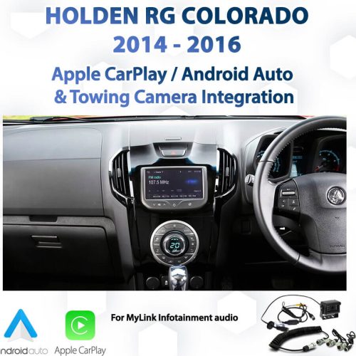Holden RG Colorado - Apple CarPlay & Android Auto with Towing camera ...