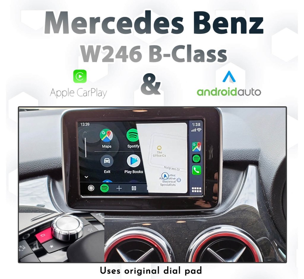 Mercedes Benz W246 B-Class NTG4.5 COMAND - Dial control Apple CarPlay ...