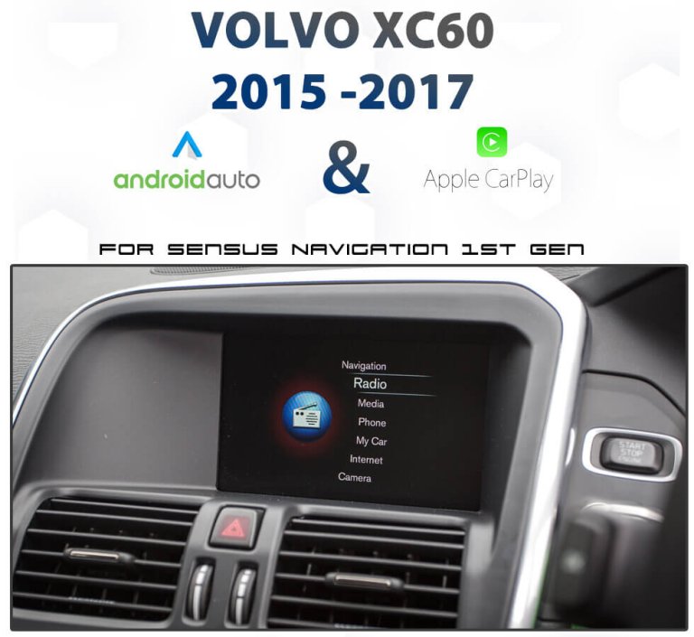 Volvo XC60 (2014 to 2017 models) Android Auto & Apple CarPlay ...