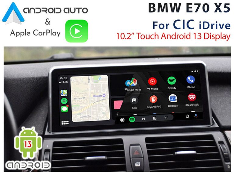 BMW E70 X5 LCI / CIC iDrive - 10.2" Touch Android 13 Display with ...