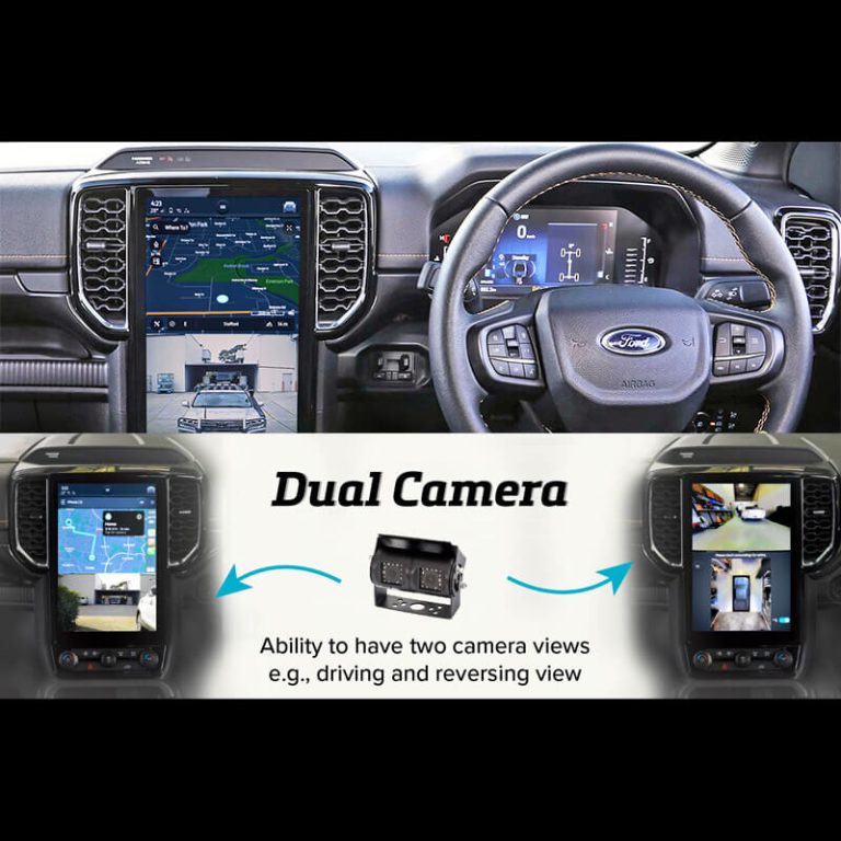 Ford Ranger/Everest & VW Amarok Nextgen I2 Inch Screen Caravan Camera ...