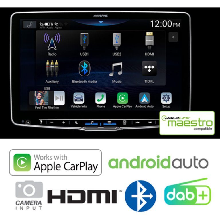 Alpine iLX-F509Ai 9" HD Halo Head Unit - Wireless Apple CarPlay ...